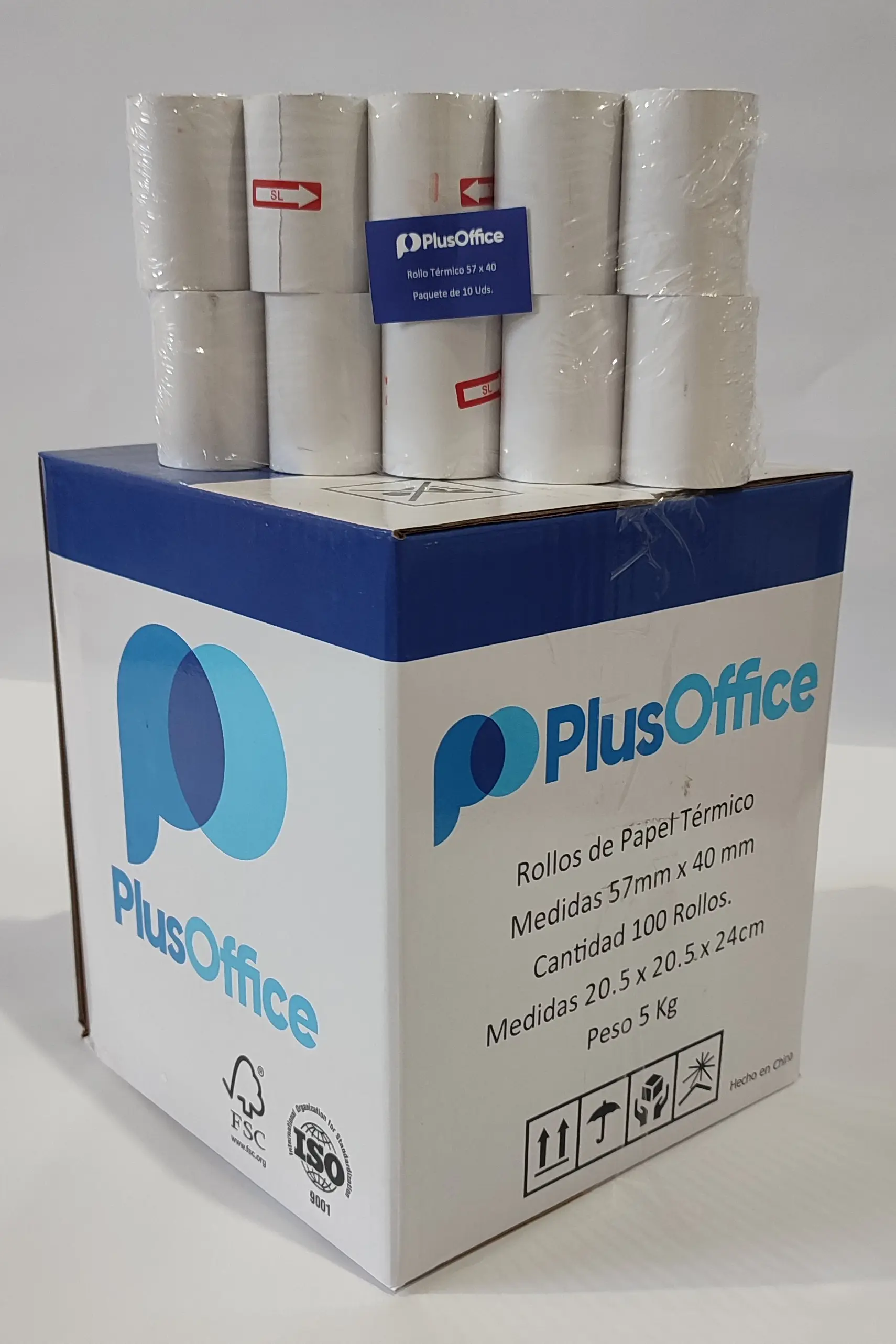 ROLLO DE ETIQUETA TERMICA PLUSOFFICE 57X40 - Tienda de Corporación Tecnopapel | Infoguia Venezuela